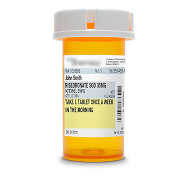 Prescription Bottle with old label design